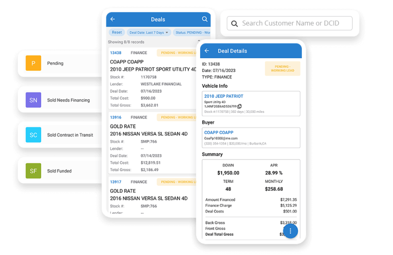 Mobile App for Car Dealers