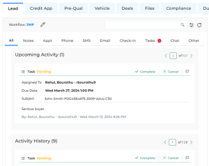 New Customer Detail Screen User Guide - DealerCenter