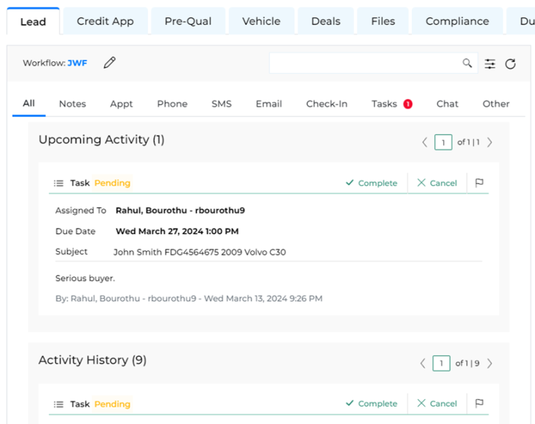 New Customer Detail Screen User Guide - DealerCenter